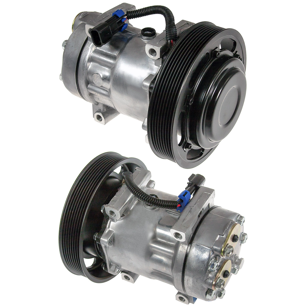 Compresor de A/C SD7H15SHD 12V Polea 175mm 8 Ranuras (PV8)